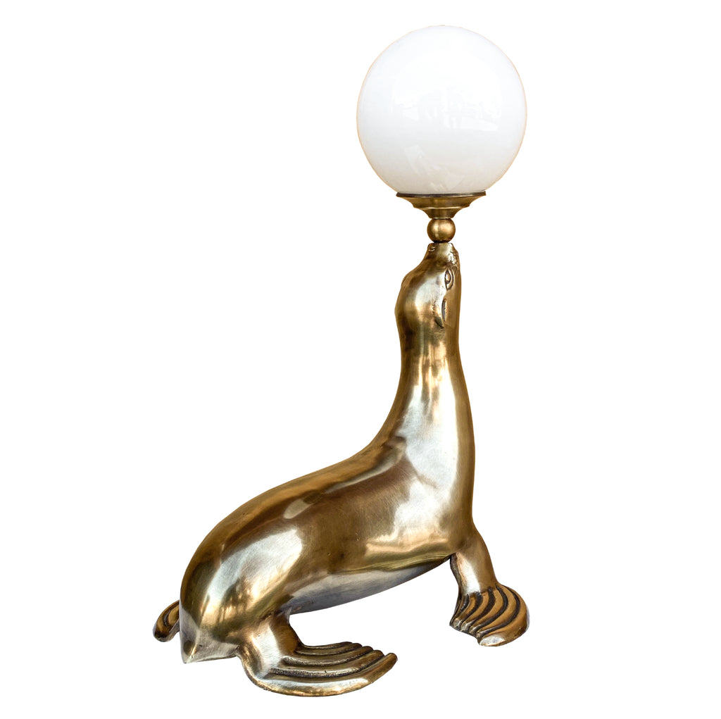 1940’S FRENCH BRASS SEAL LAMP – Downtown 20 LA