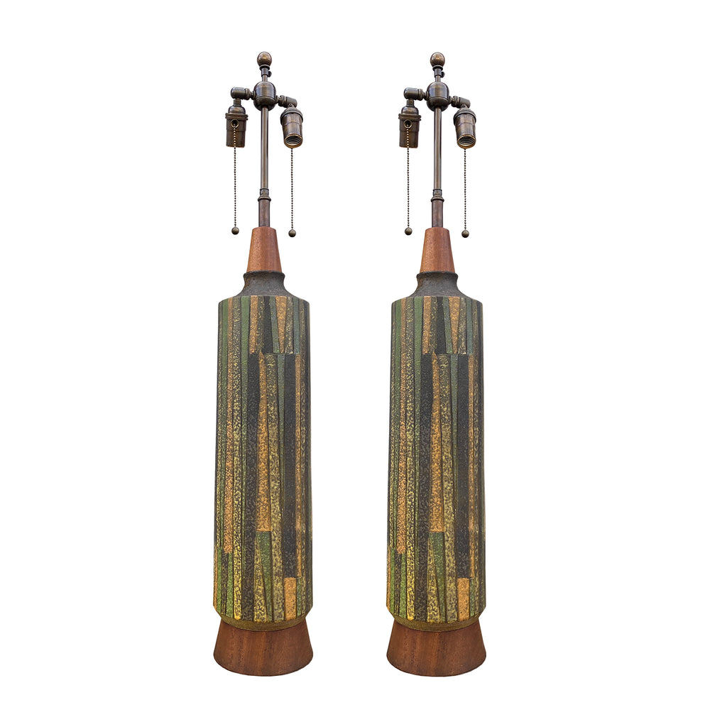ITALY 1960’S RAYMOR PAIR OF CERAMIC LAMPS – Downtown 20 LA